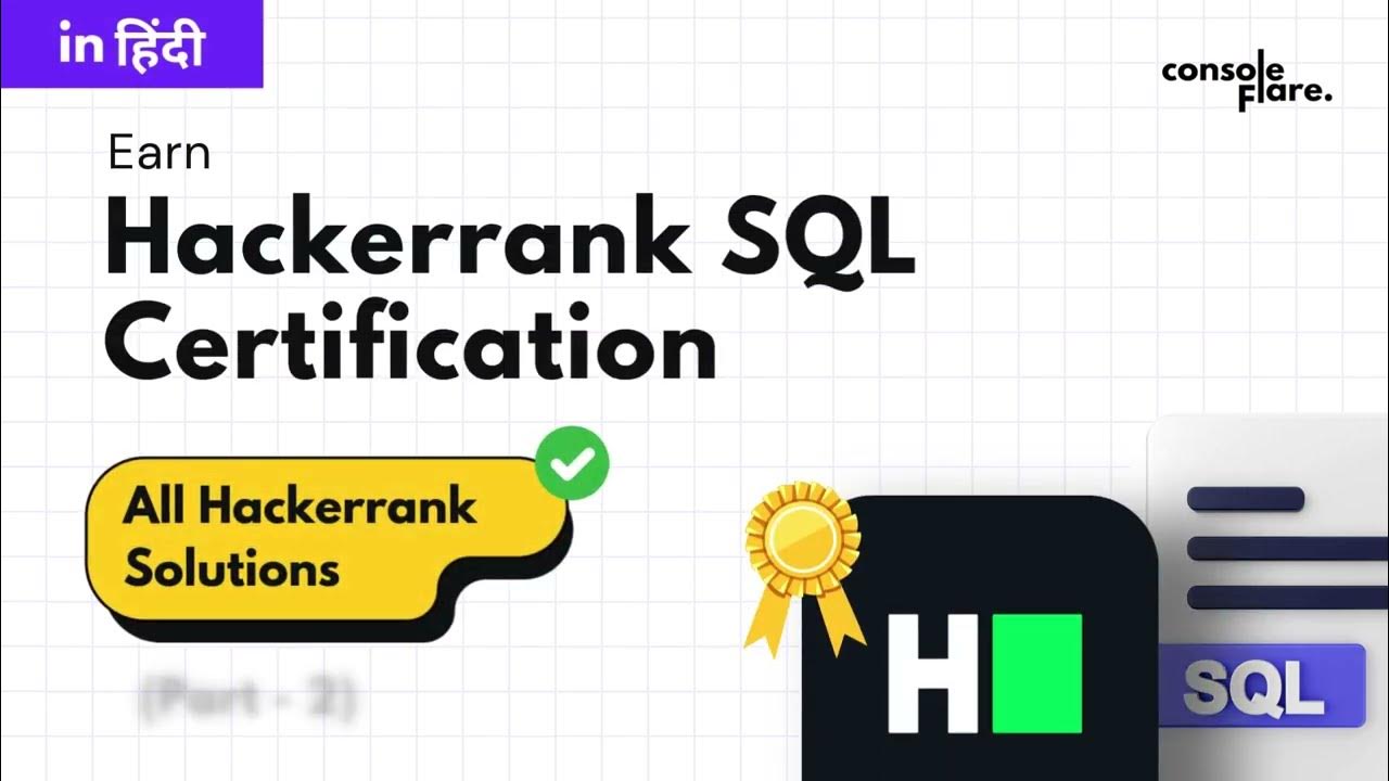 Build your logic with SQL | Hackerrank SQL Solutions | Prepare and Earn Certification | - YouTube