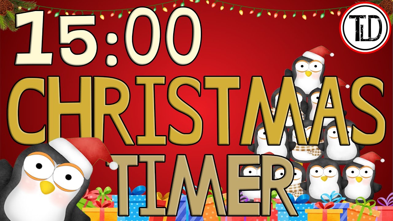 15 Minute Christmas Timer with Penguins (2021) - YouTube