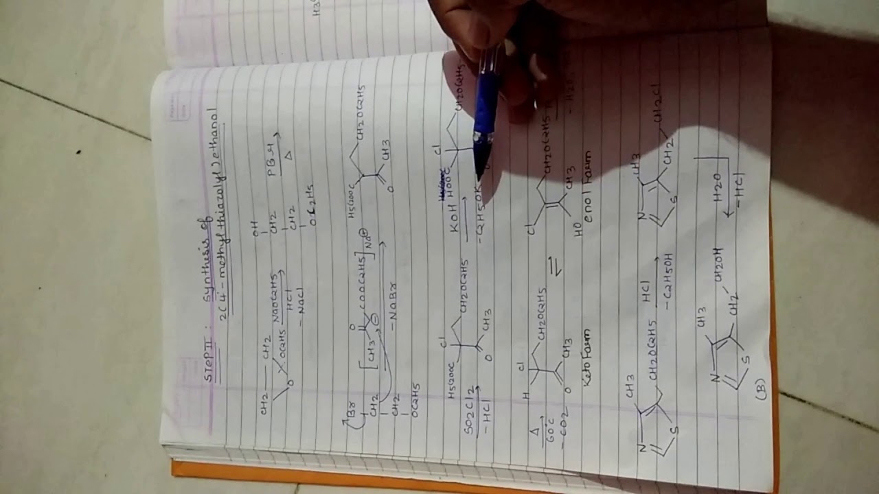 Synthesis of Vitamin B1|Thiamine - YouTube