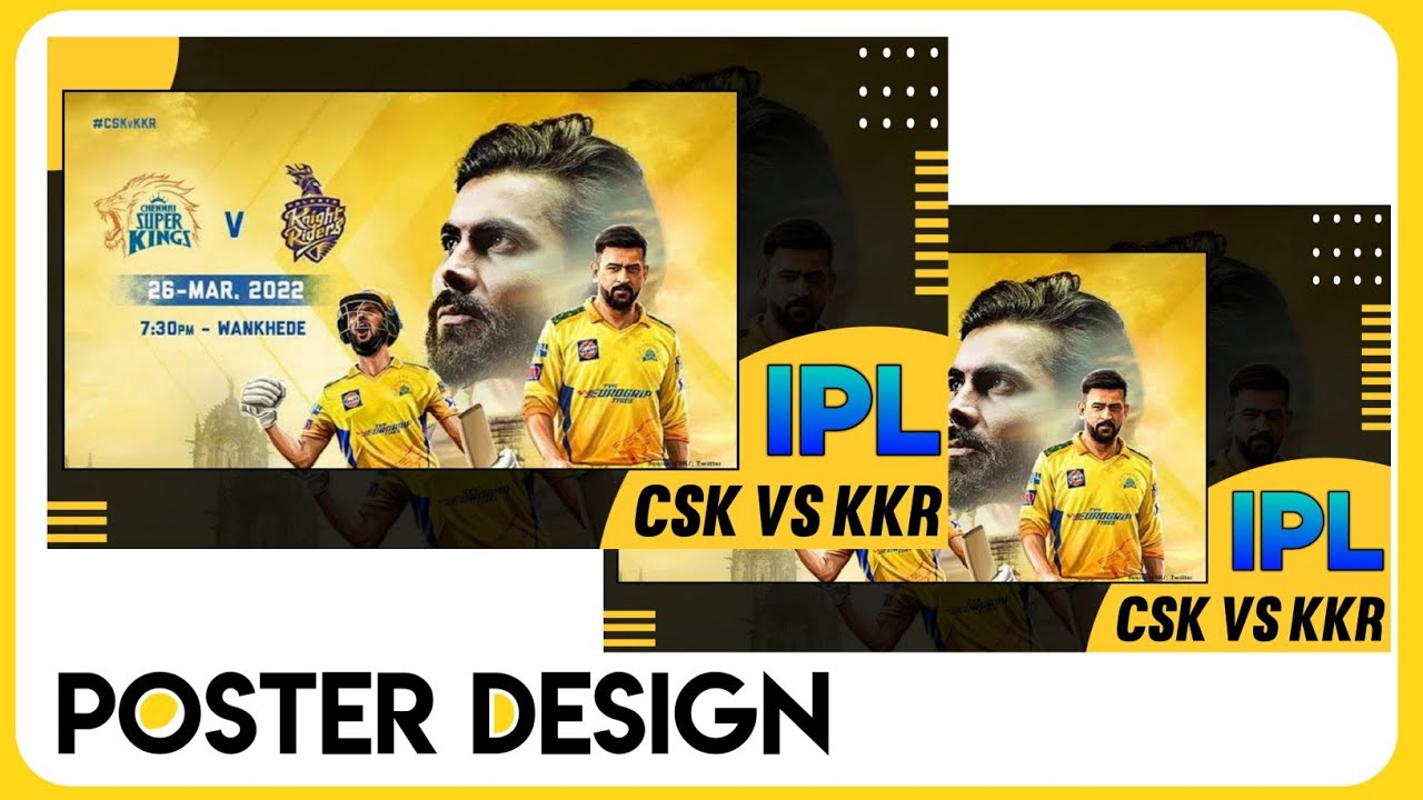 TATA IPL Poster Design in Pixellab. - YouTube