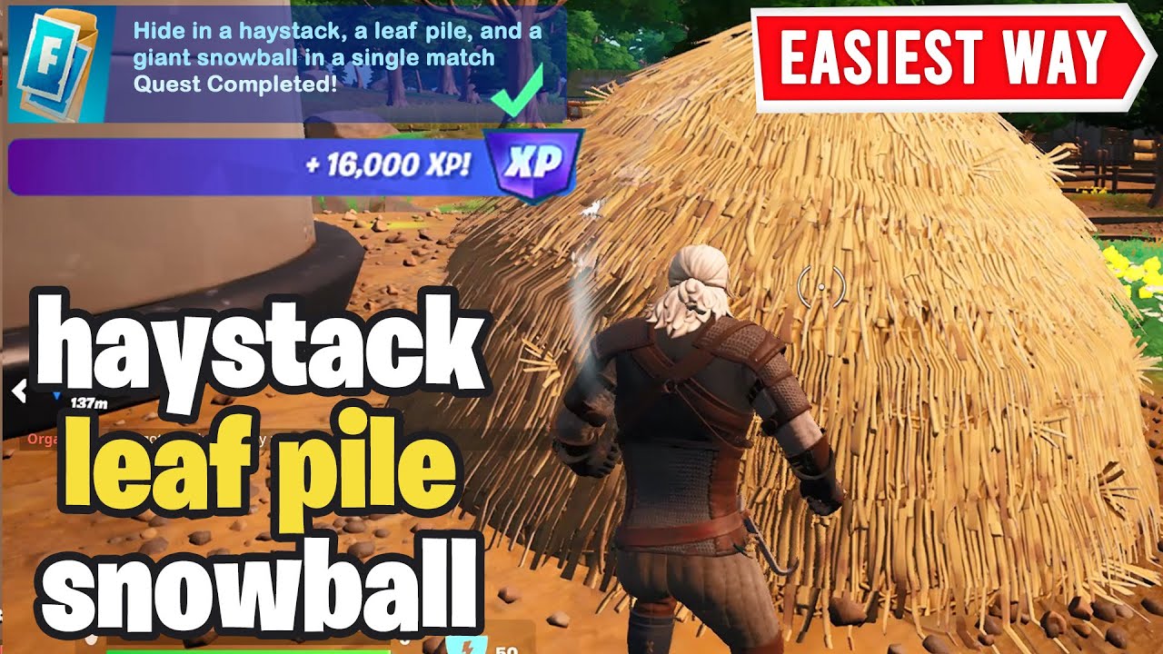 Hide in a haystack, a leaf pile, and a giant snowball in a single match ...