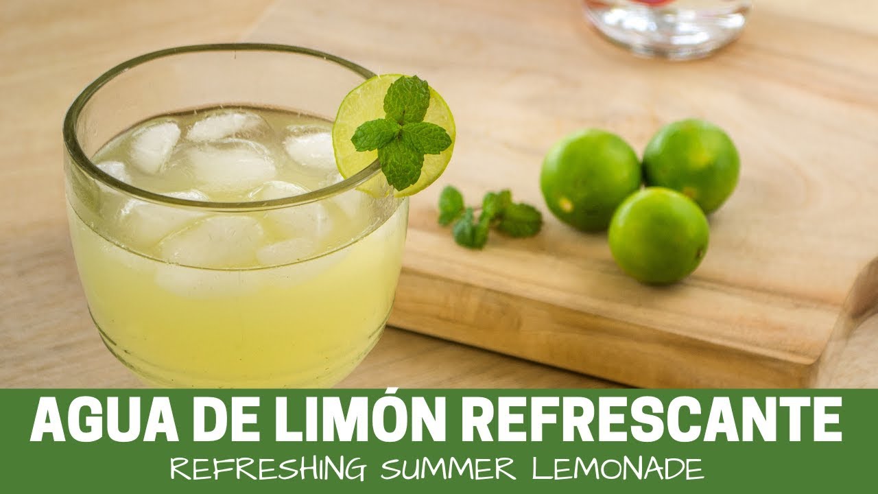 LIMONADA O AGUA DE LIMÓN REFRESCANTE - REFRESHING SUMMER LEMONADE ...