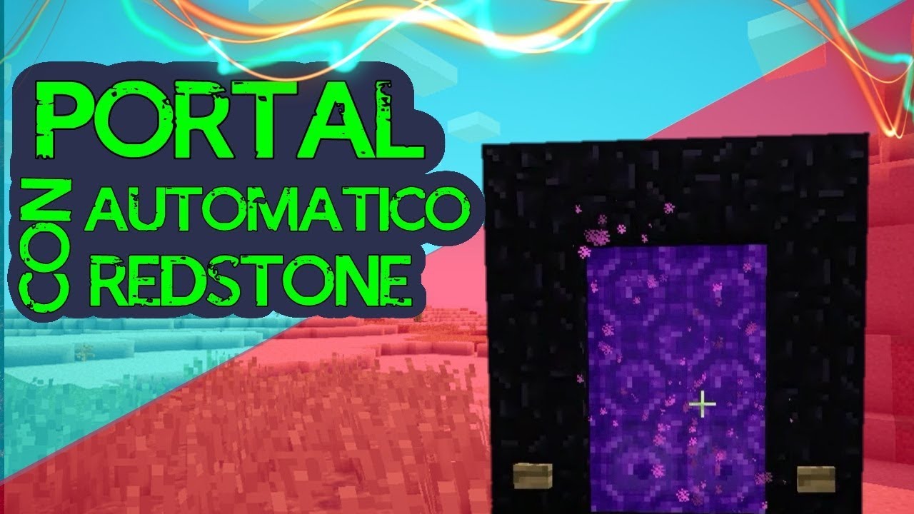 COMO HACER UN PORTAL AUTOMATICO EN MINECRAFT PE. | Alexius - YouTube
