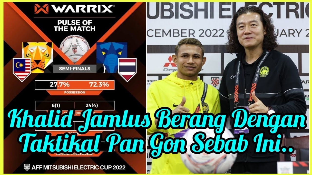 Khalid Jamlus Berang Dengan Taktikal Kim Pan Gon Ini - Malaysia vs ...