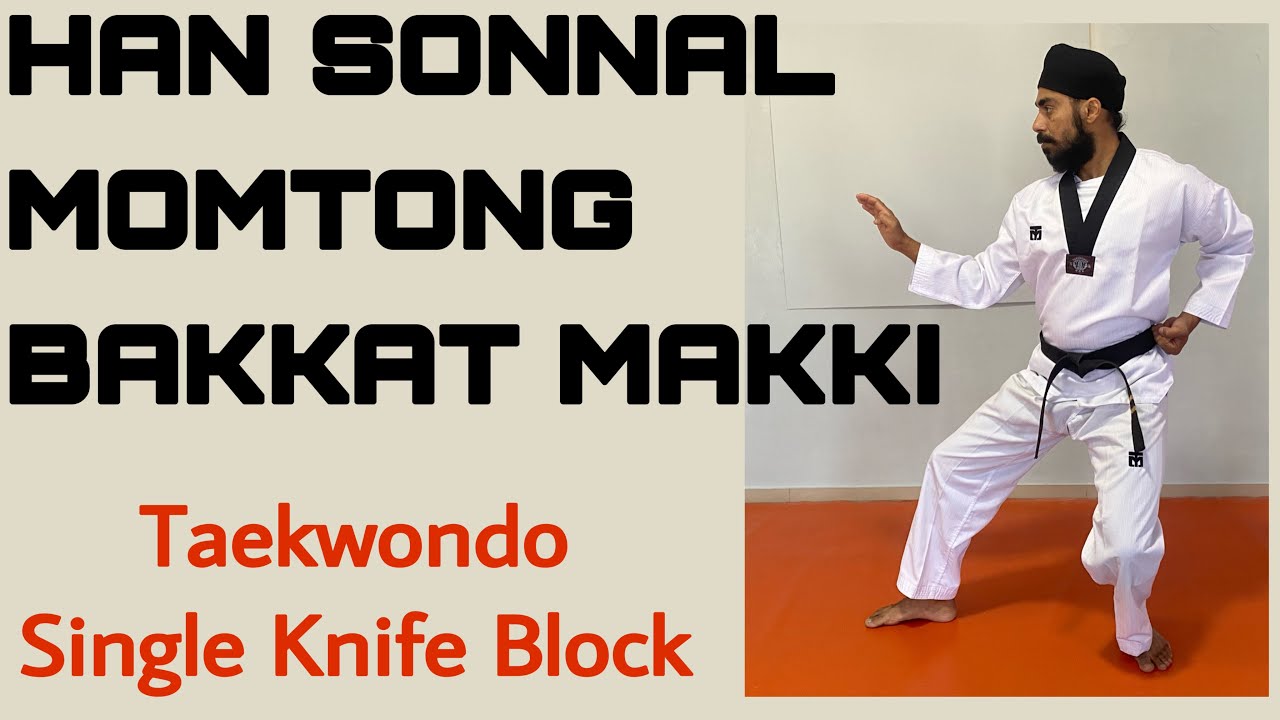 Han Sonnal Momtong Bakkat Makki Tutorial - Taekwondo Single Knife Block ...