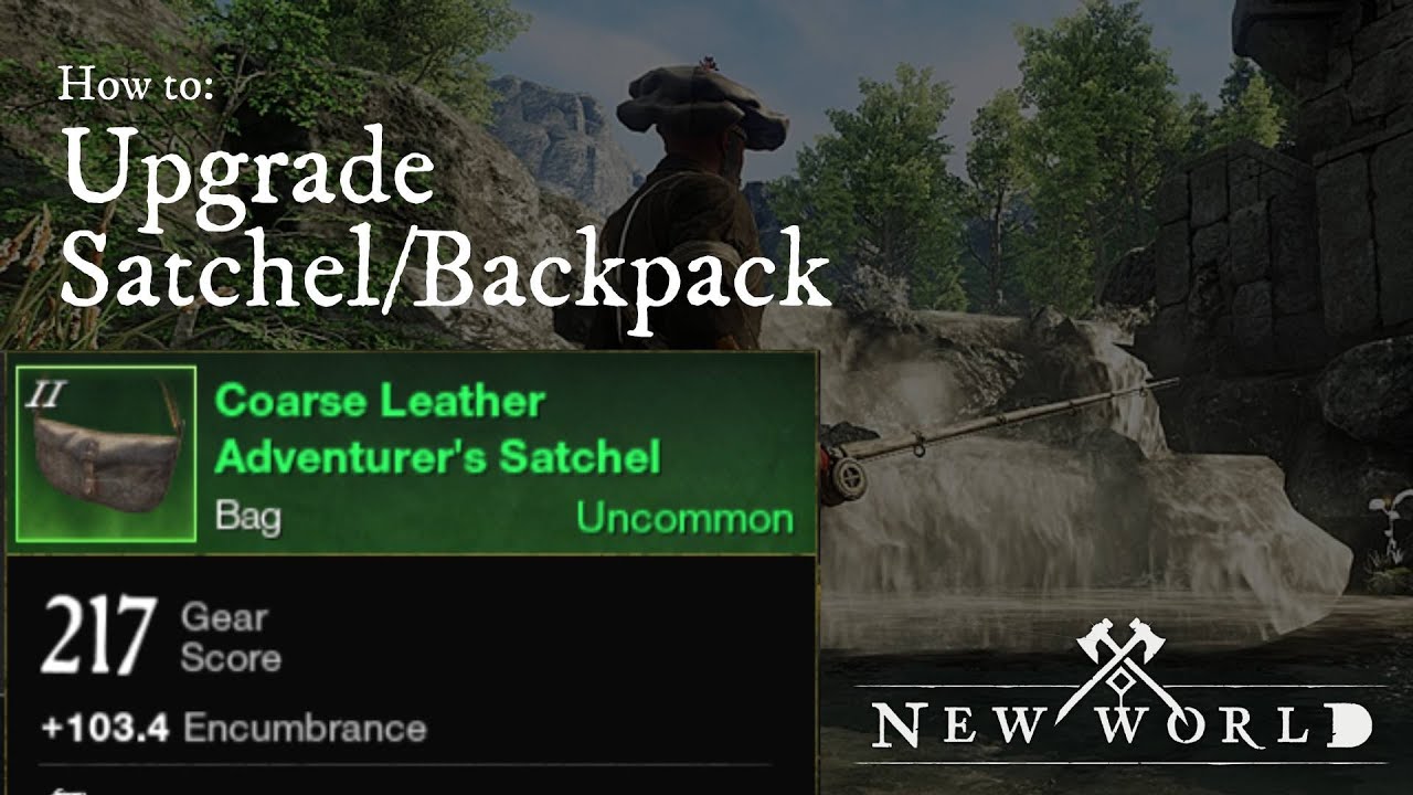 How to upgrade your satchel/backpack in New World MMO - YouTube