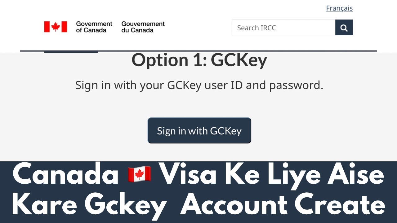 Canada 🇨🇦 Visa Apply Karne Ke Liye Aise Kare Gckey Account Create ...