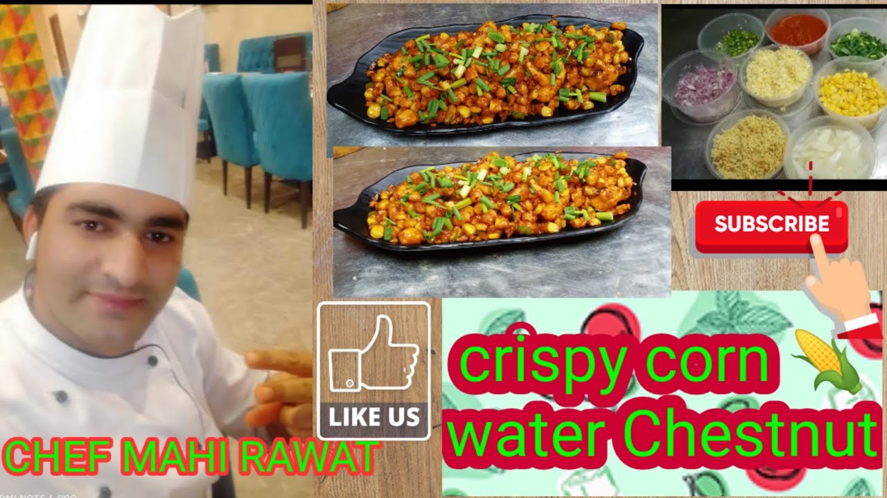 crispy corn water Chestnut how to make crispy corn 🌽 water Chestnut plz ...