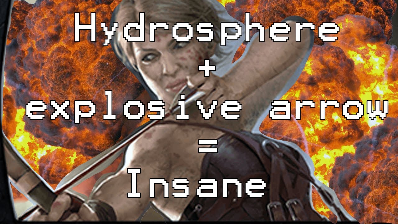 Cool Explosive arrow + hydrosphere interaction ~ Path of exile 3.13 ...