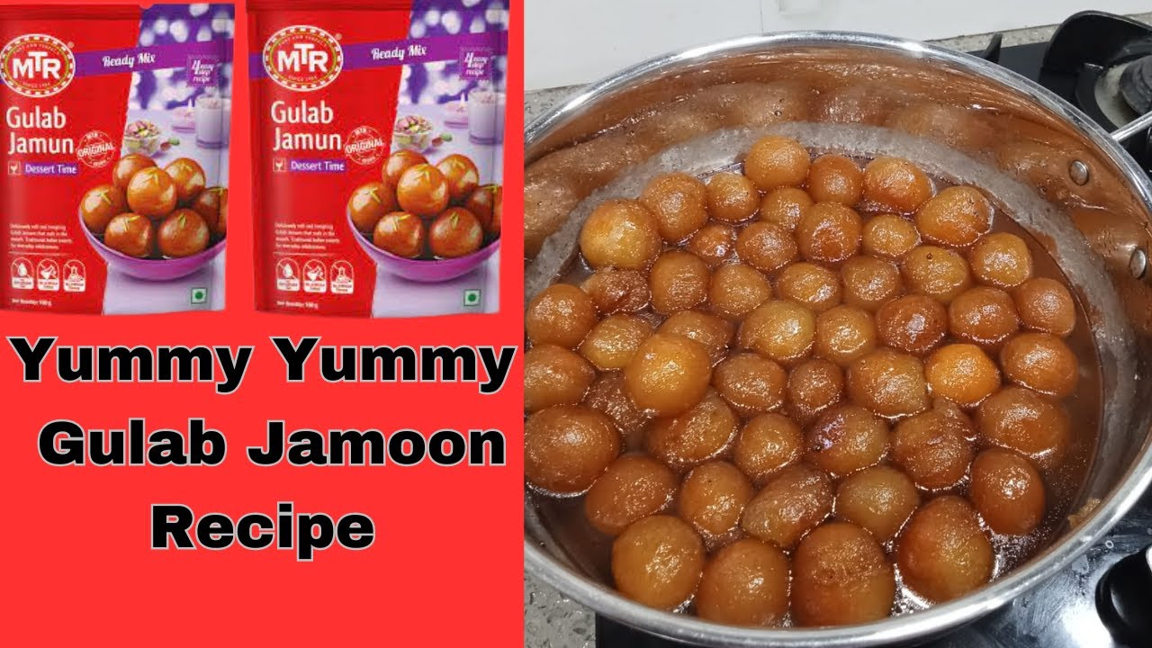 MTR READY MIX GULAB JAMOON PERFECT RECIPE IN TELUGU I HOW TO MAKE MTR ...
