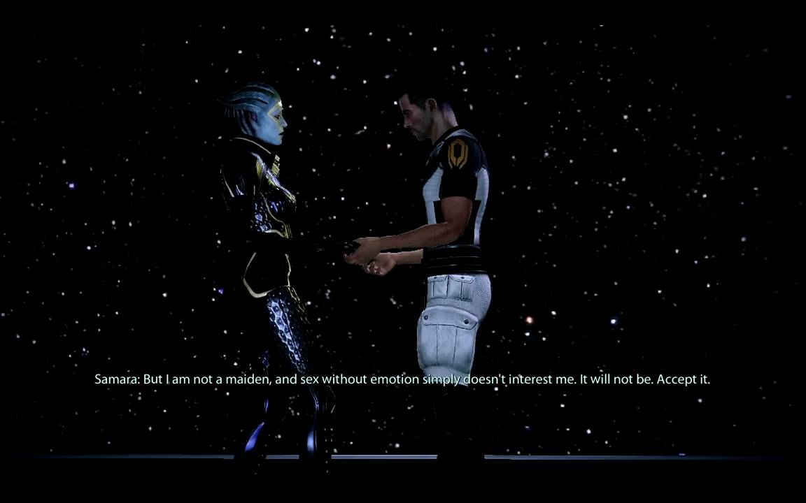 Mass Effect 2: Samara rejects Shepard - YouTube