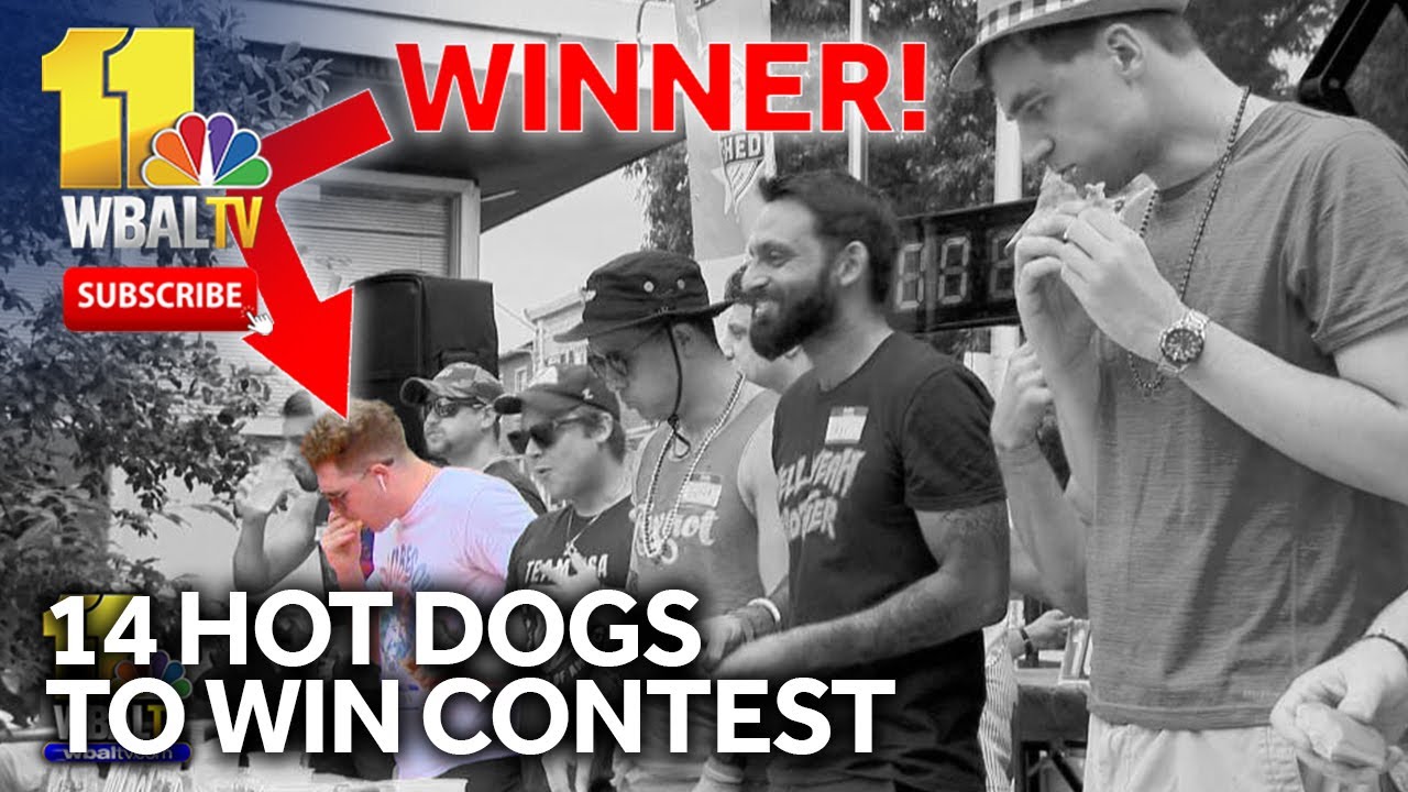 It took 14 hot dogs to win Cross Street Market's 2024 contest - YouTube