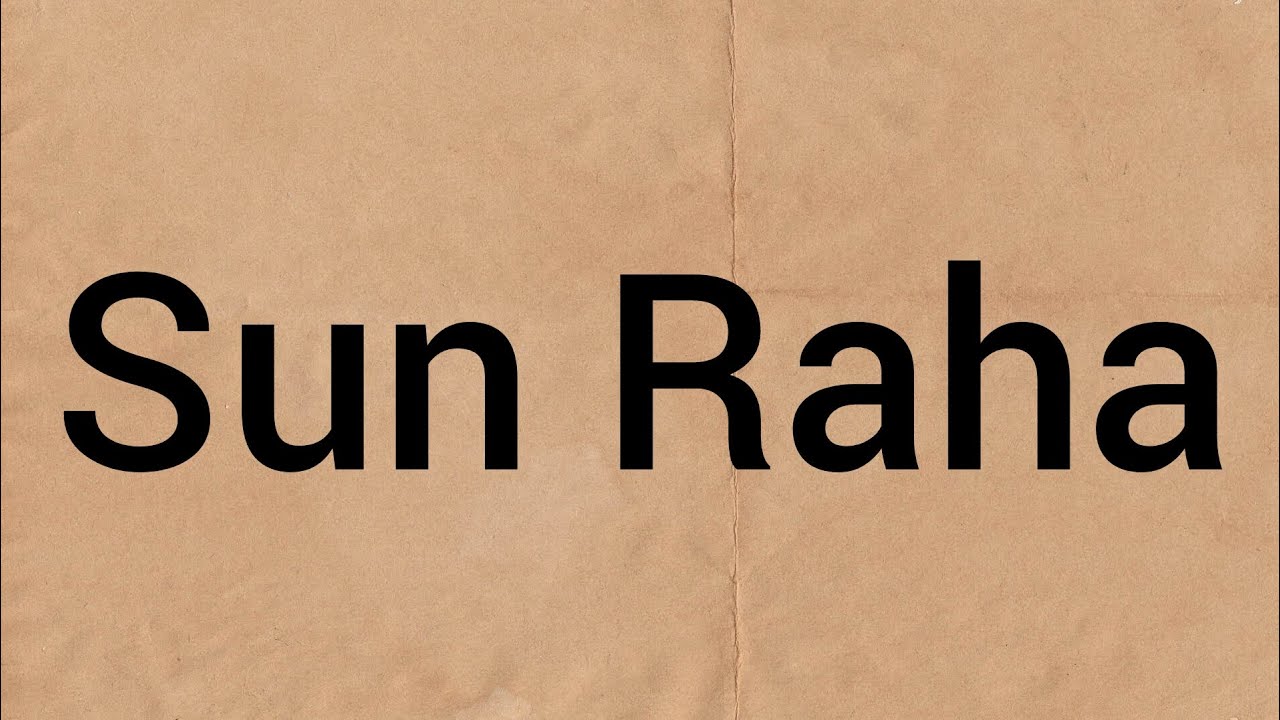 Sun raha song sing by Secret Singer🤍Sun raha song cover lyrical video ...