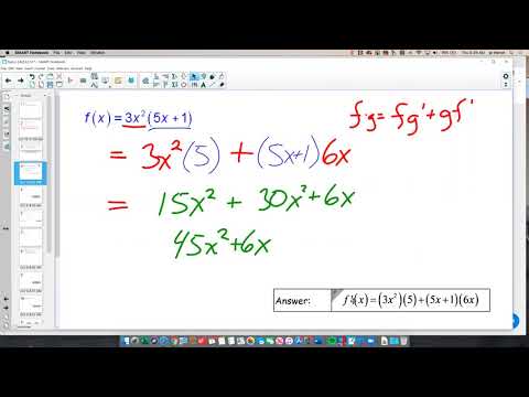 Topic 2 8 The Product Rule examples - YouTube