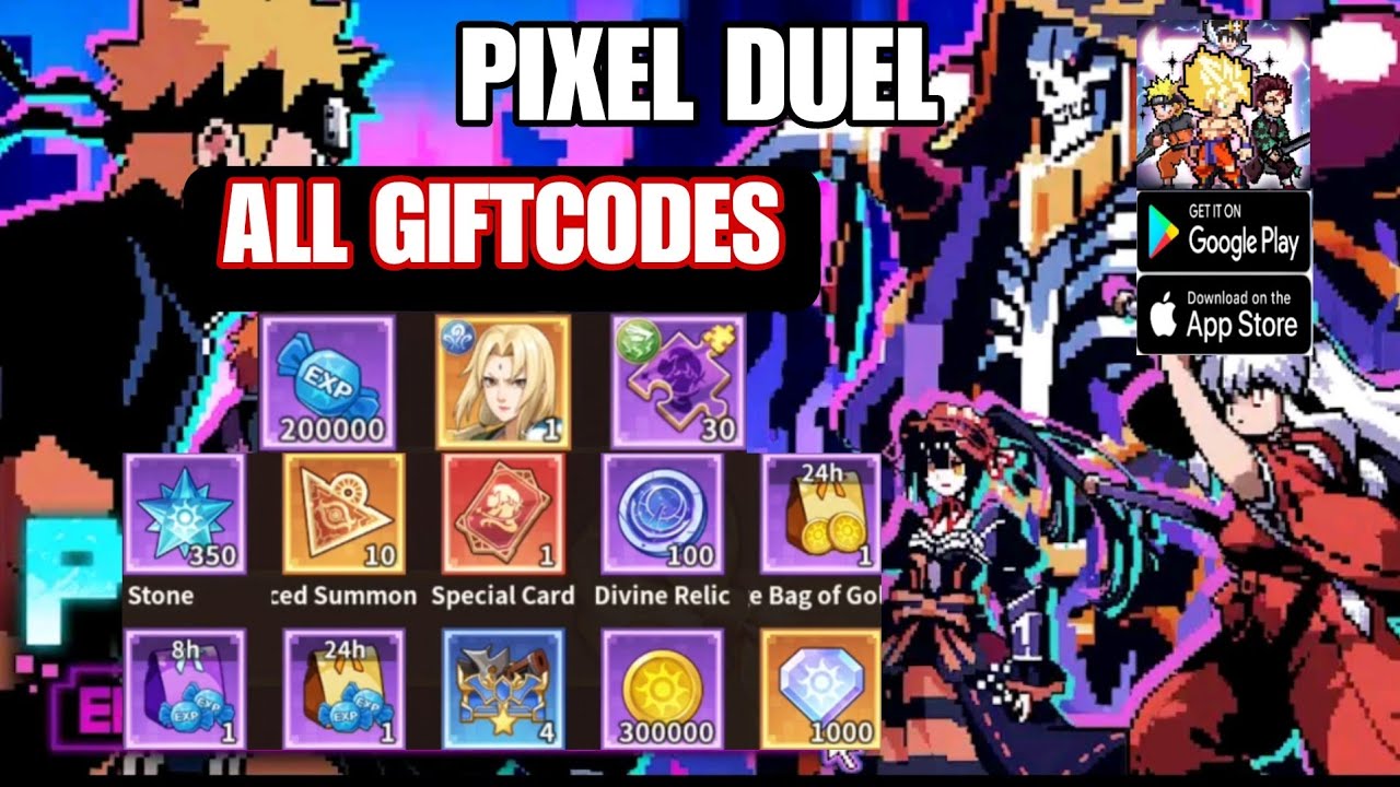 Pixel Duel & All 4 Giftcodes | Free 4 Codes Pixel Duel Free Tsunade - How to Redeem Code - YouTube