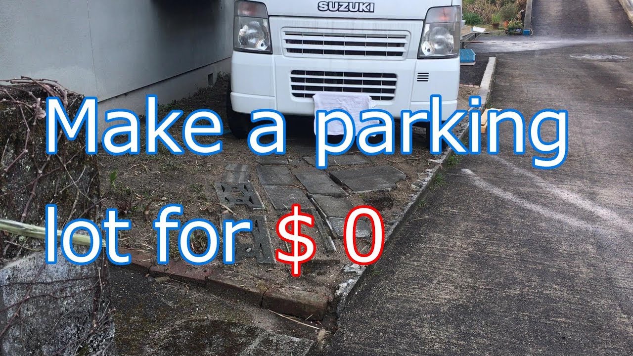 【DIY】Break the wall and make a parking lot without using concrete - YouTube