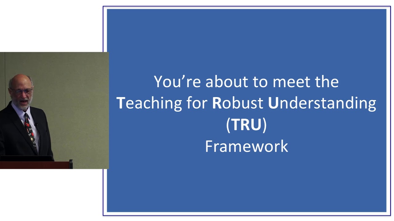 Alan Schoenfeld: Teaching for Robust Understanding - YouTube