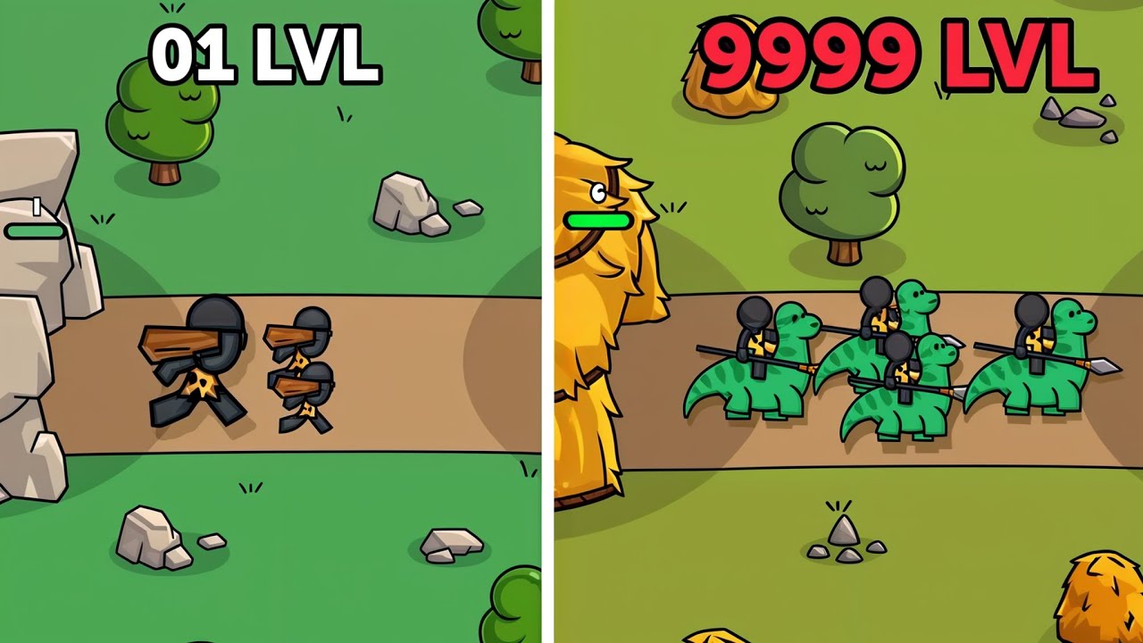 Stickman Evolution game in MAX LEVEL ( Level Up stickman, Stickman ...