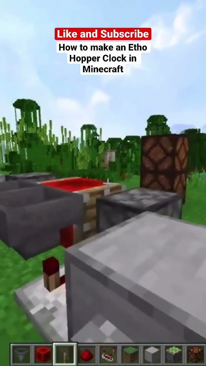 How to make a simple Etho Hopper Clock #minecraft #minecraftshorts # ...