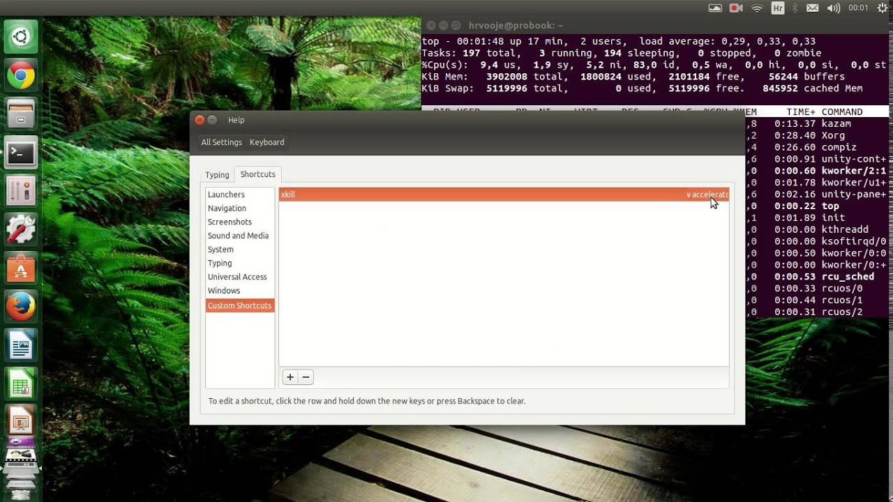 Kill an app with the keyboard shortcut and xkill in Ubuntu 14.04 - YouTube