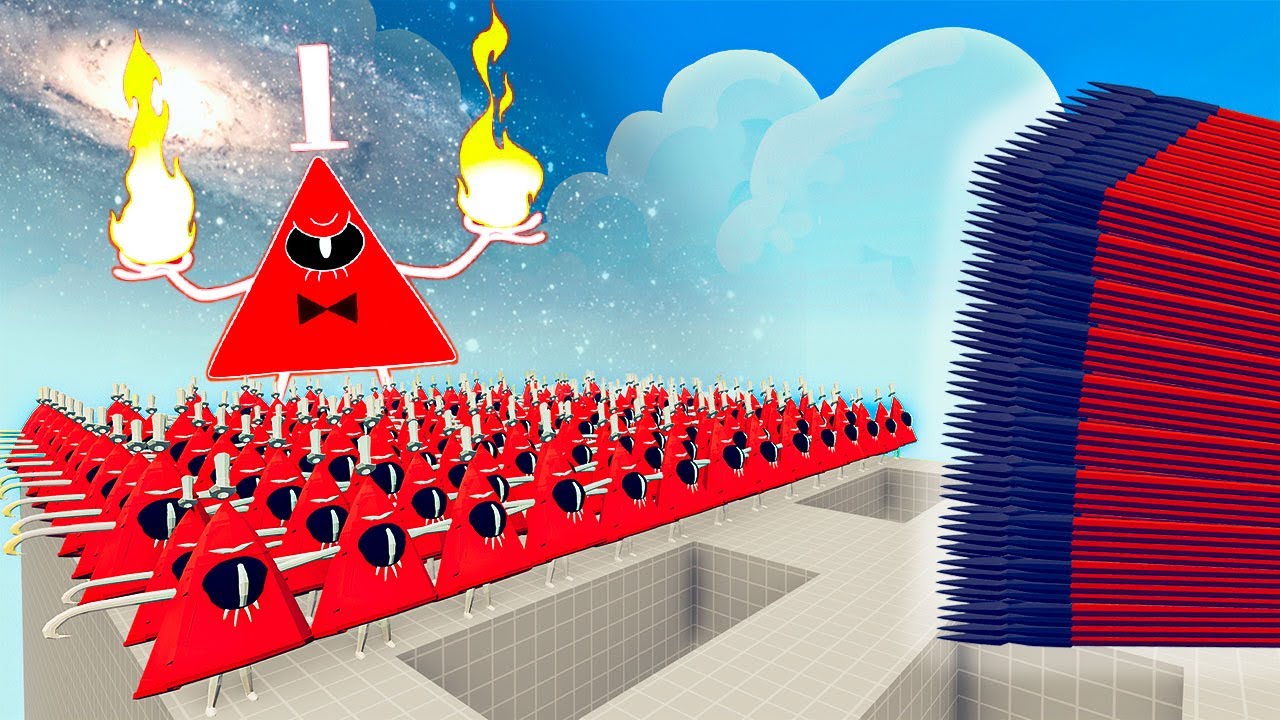 100x BILL CIPHER + 1x GIANT vs 3x EVERY GOD Totally Accurate Battle ...