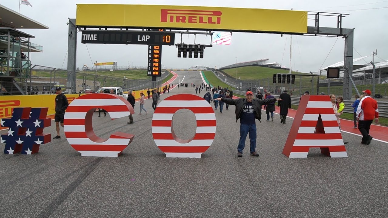 Let the F1 US Grand Prix Festivities BEGIN! PIT WALK - YouTube