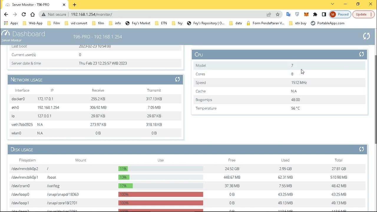 armbian server monitoring - YouTube