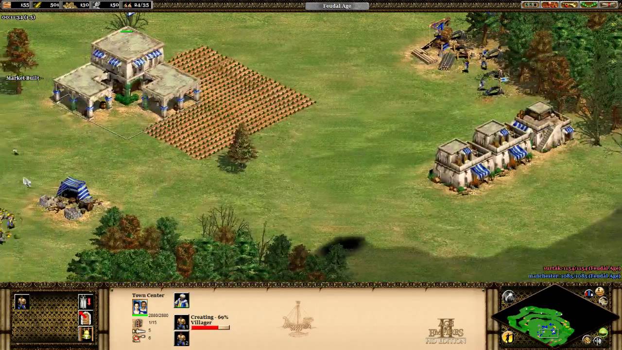 AOE2 MP - 1v1 ~1700 Victory (Byzantines v. Aztecs) - YouTube