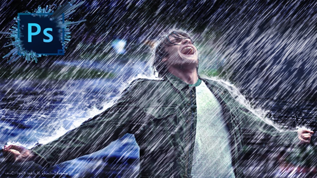 Rain Effect: Photoshop Manipulation Tutorial - YouTube