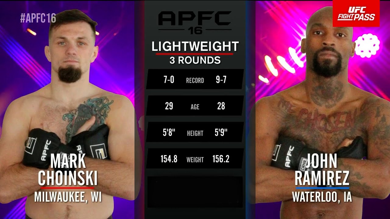 APFC 16: Mark Choinski vs John Ramirez | March 23, 2025 - YouTube