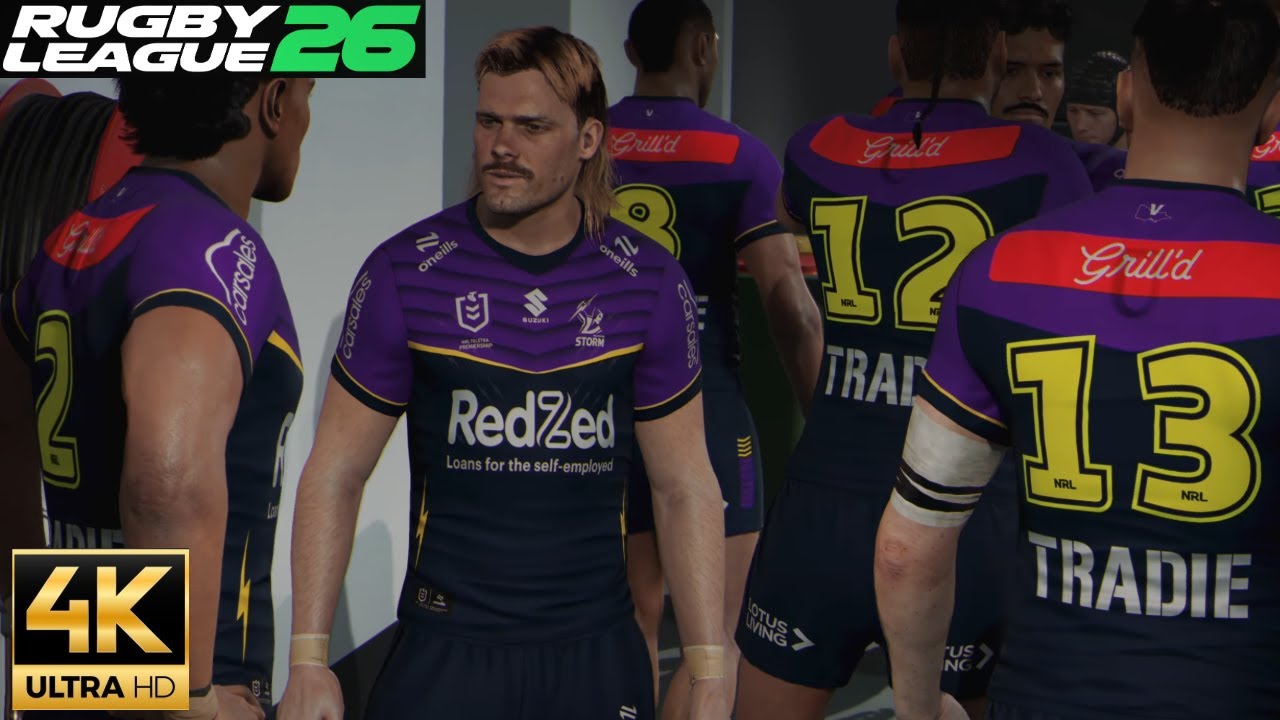 NRL Storm VS Bulldogs PC Gameplay 4K Rugby League 26 - YouTube