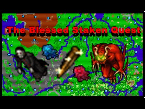 TIBIA QUEST: The Blessed Stake Quest // TIBIA EN ESPAÑOL // Blessed ...