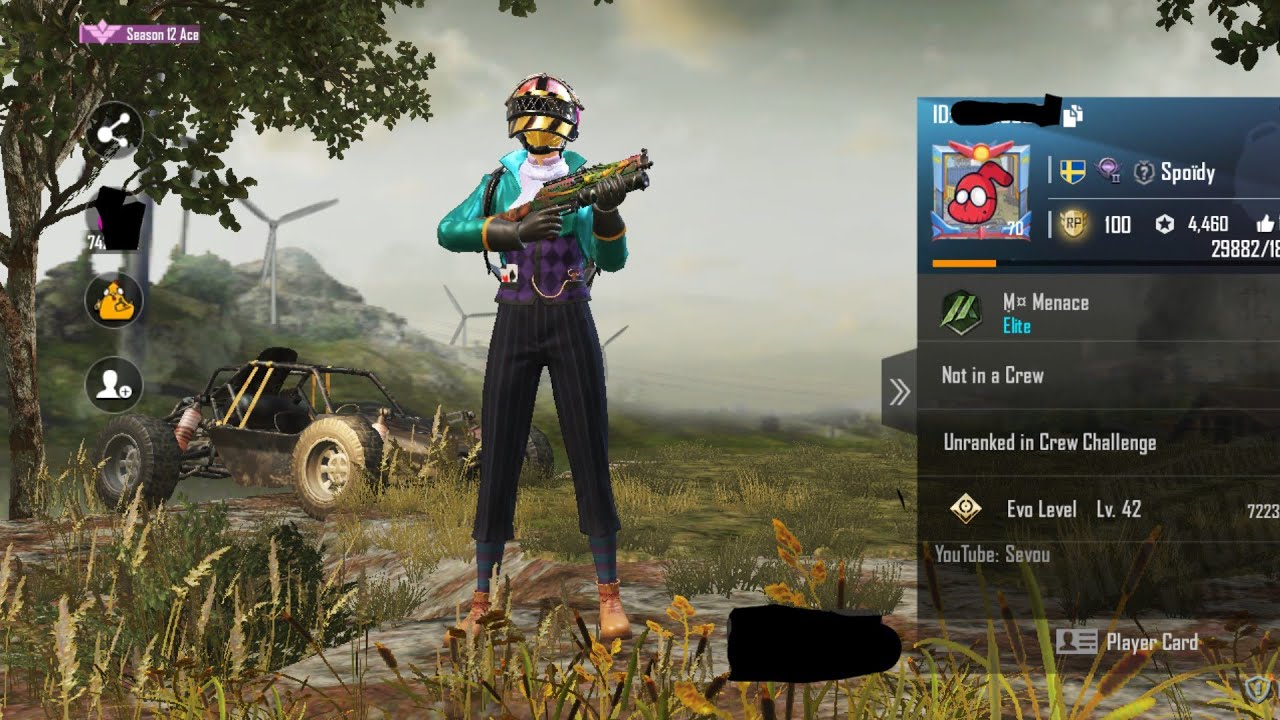 Sevou id revealed |season 13 progress| |5 kd| |4279 kills| - YouTube