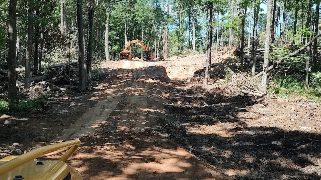 Building a logging road. - YouTube