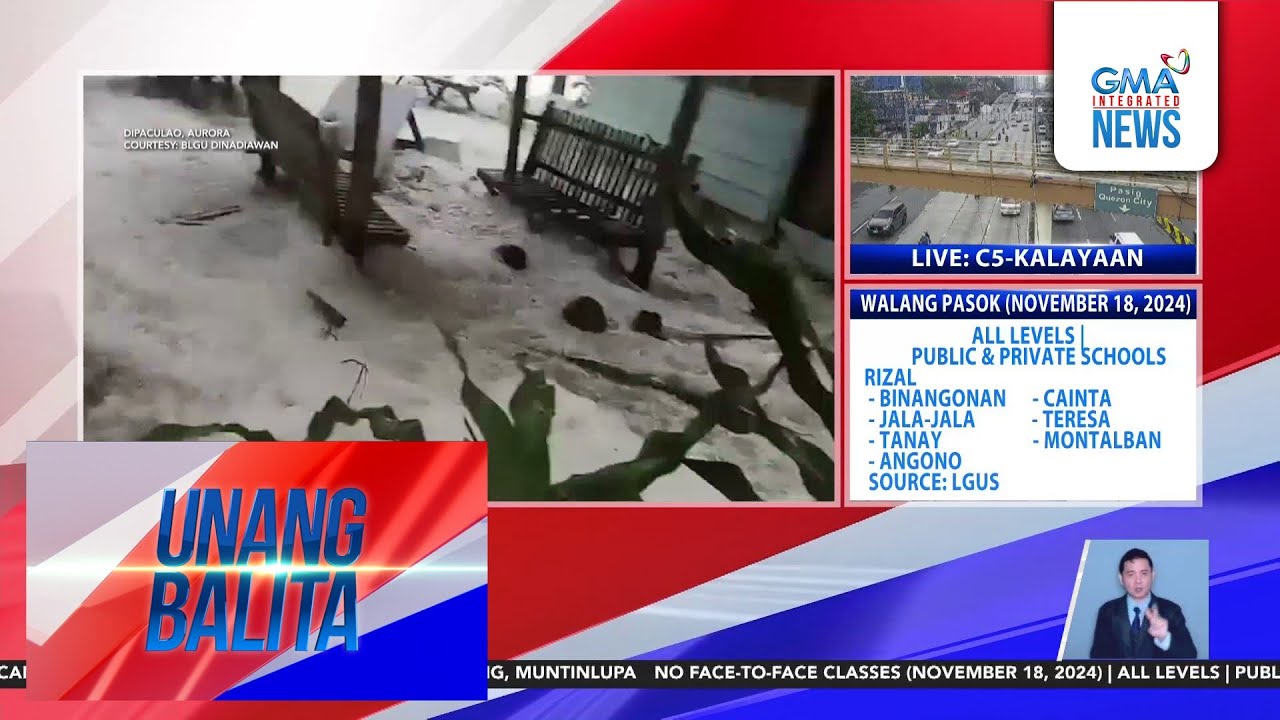 Aurora, napuruhan sa pangalawang landfall ng Bagyong Pepito | Unang ...