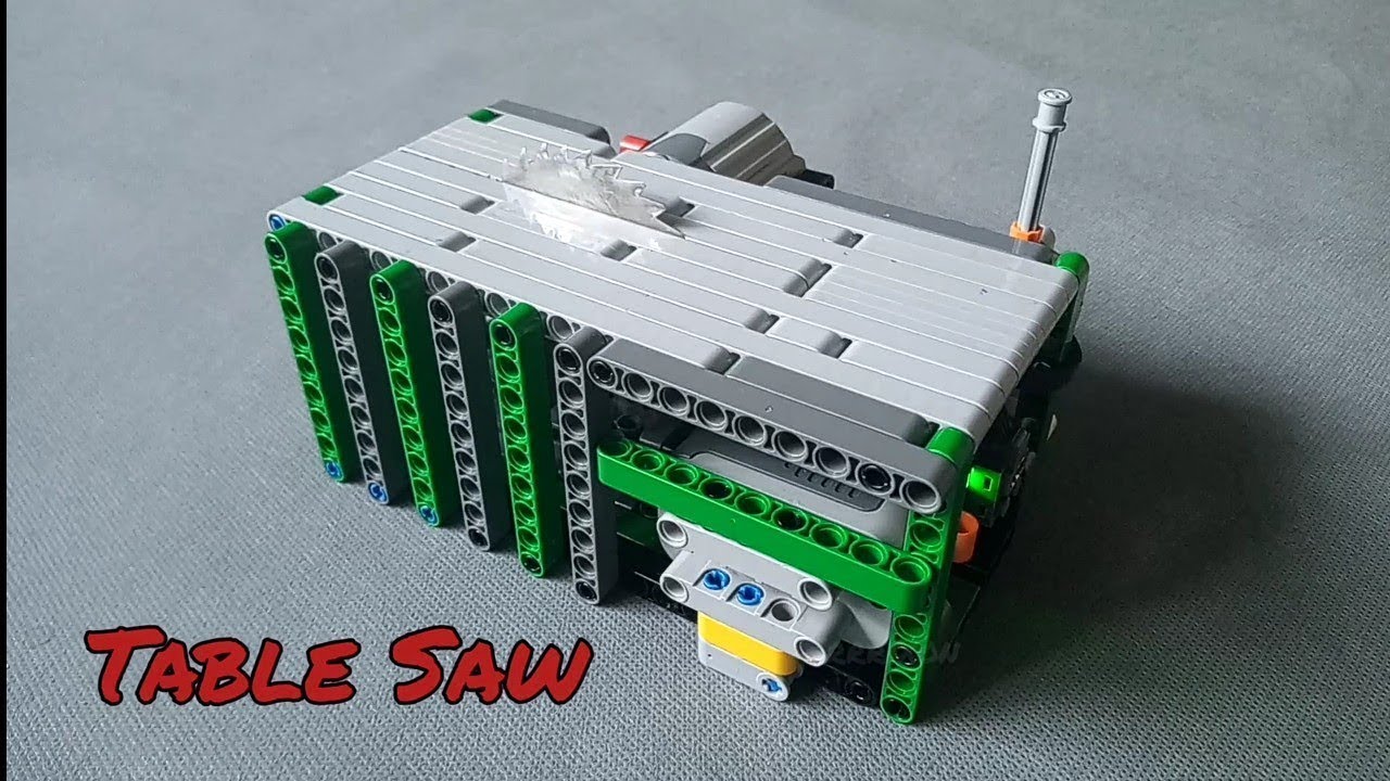 Can you cut lego with a lego table saw? - YouTube