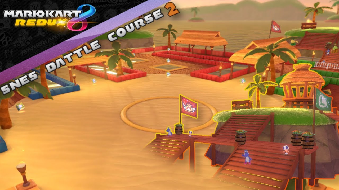 SNES Battle Course 2 Custom Battle Track for MK8 Trailer - YouTube