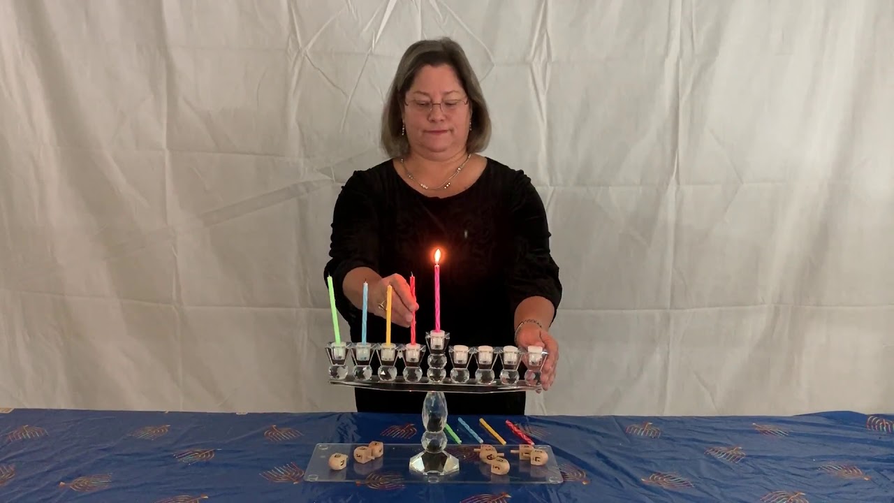 Chanukah: How to set up the Menorah for candle lighting - YouTube