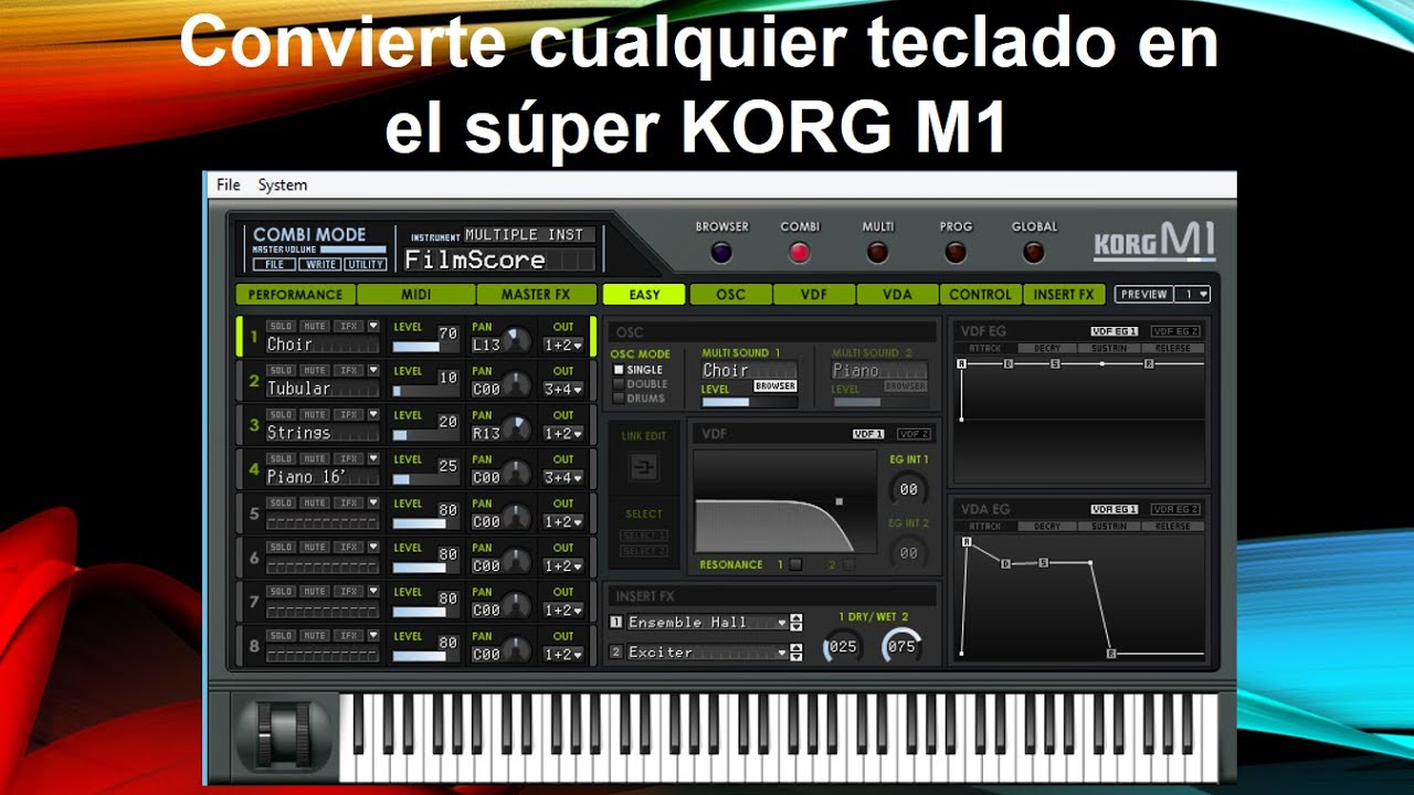 KORG M1 VST convierte tu teclado ordinario en un poderoso Korg M1 de ...