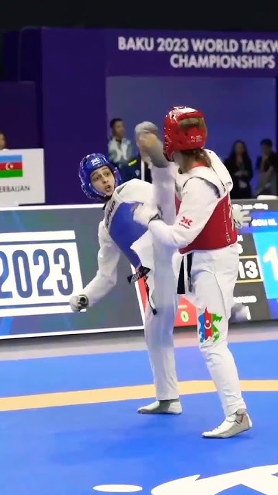 Fire Kick of Baku 🔥#taekwondo #worldtaekwondo #sports #youtube #kick #viral #baku2023wtc #baku # ...