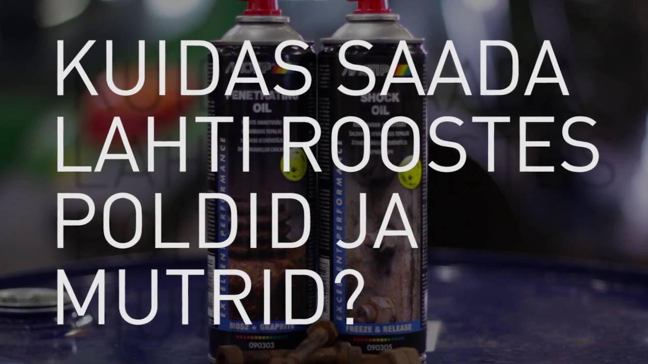 Kuidas saada lahti roostes poldid ja mutrid? - YouTube
