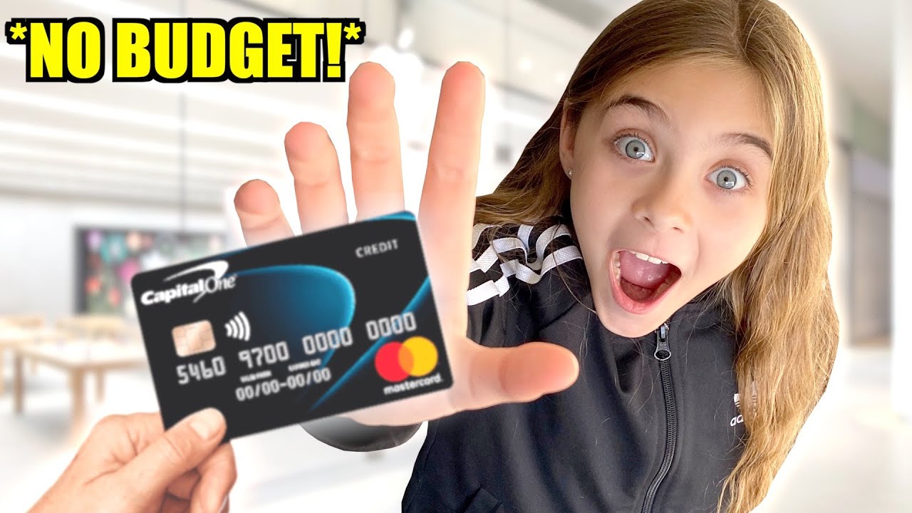 GIVING MY 9 YEAR OLD DAUGHTER MY CREDIT CARD FOR 24 HOURS!! - YouTube