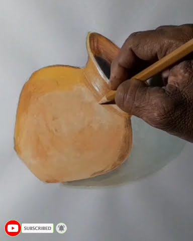 Hyper Realistic copper pot drawing #hyperrealism #drawingtechniques # ...