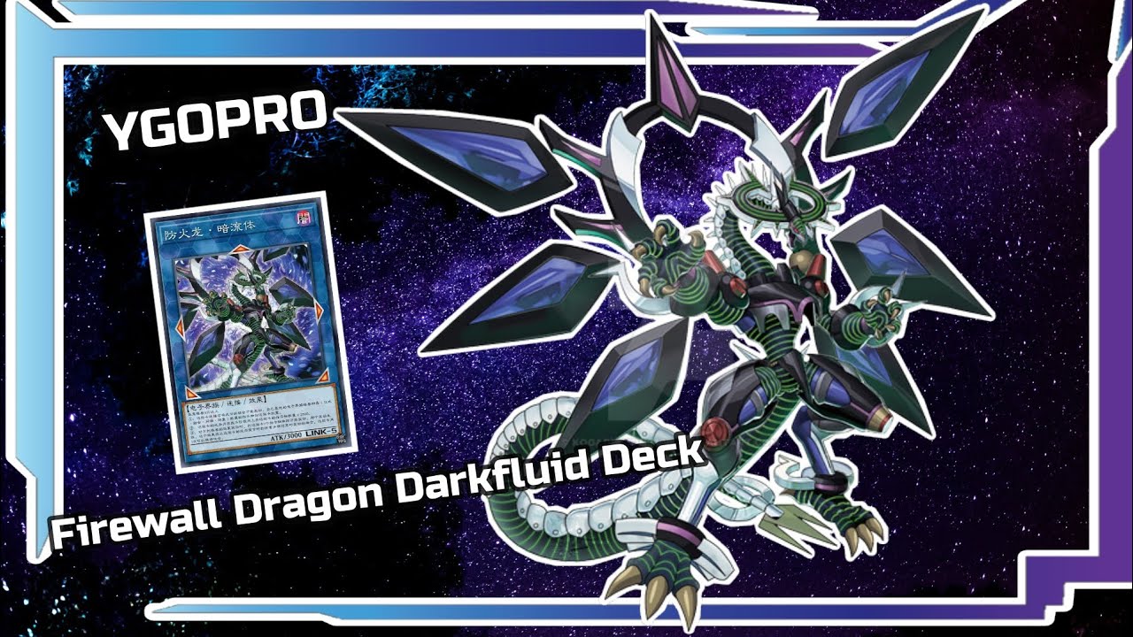 [YGOPRO] Firewall Dragon Dark Fluid Deck - YouTube