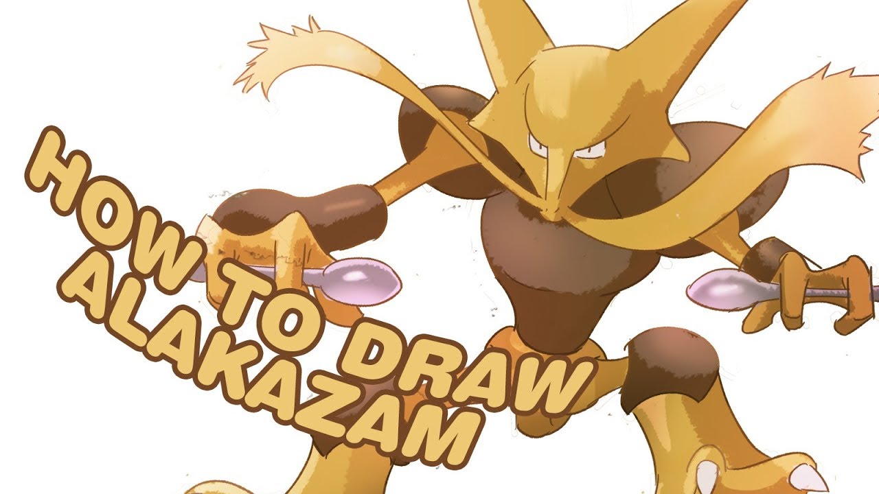 How To Draw Alakazam | Pokemon | Drawing Process | Entry #065 - YouTube