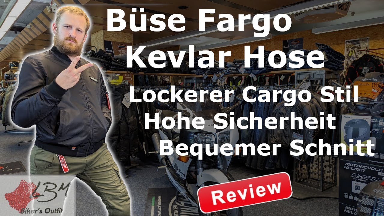 Büse Fargo im Test: Sichere und bequeme Kevlar Hose im Cargo Stil - YouTube