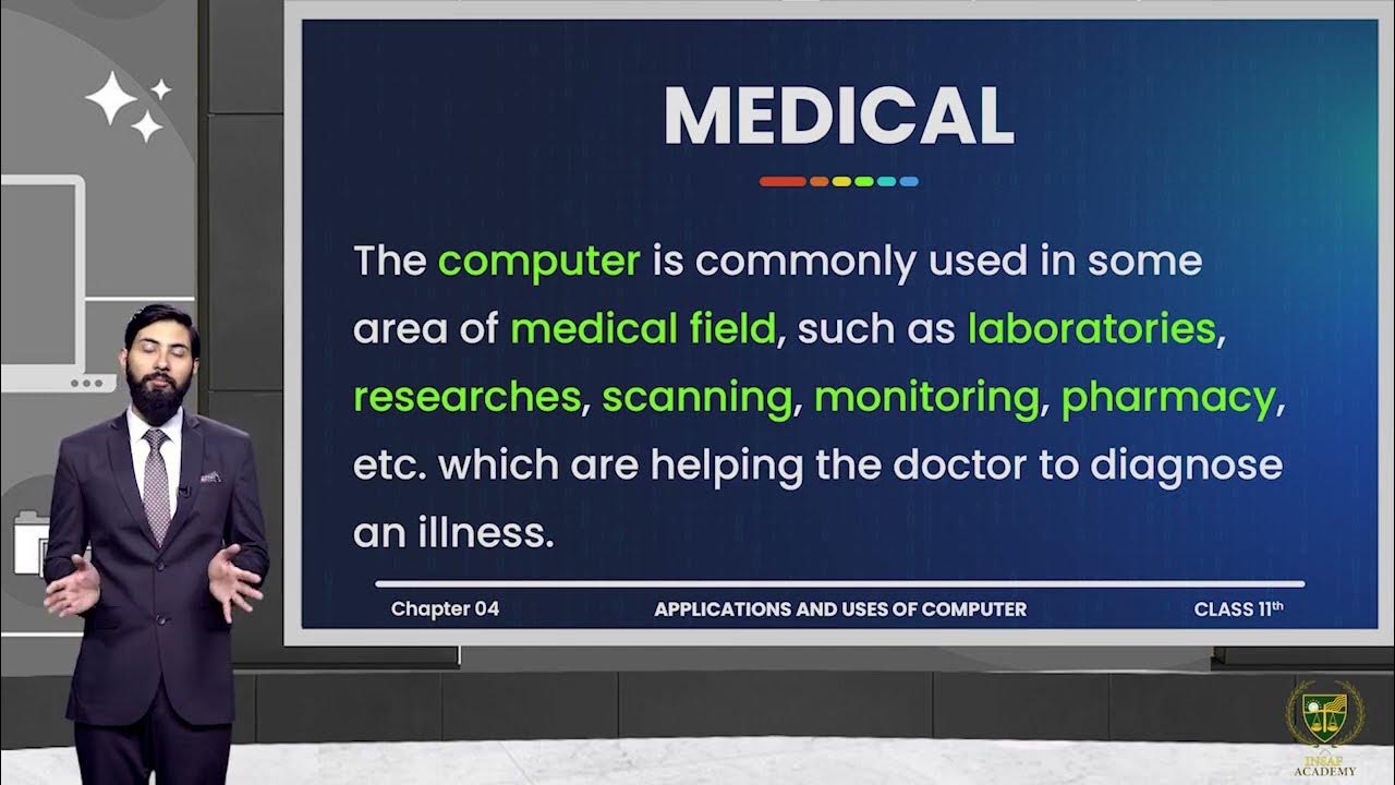 ICS Computer part 1, Ch 4 - Uses of Computer In Different Fields - 11th Class Computer - YouTube
