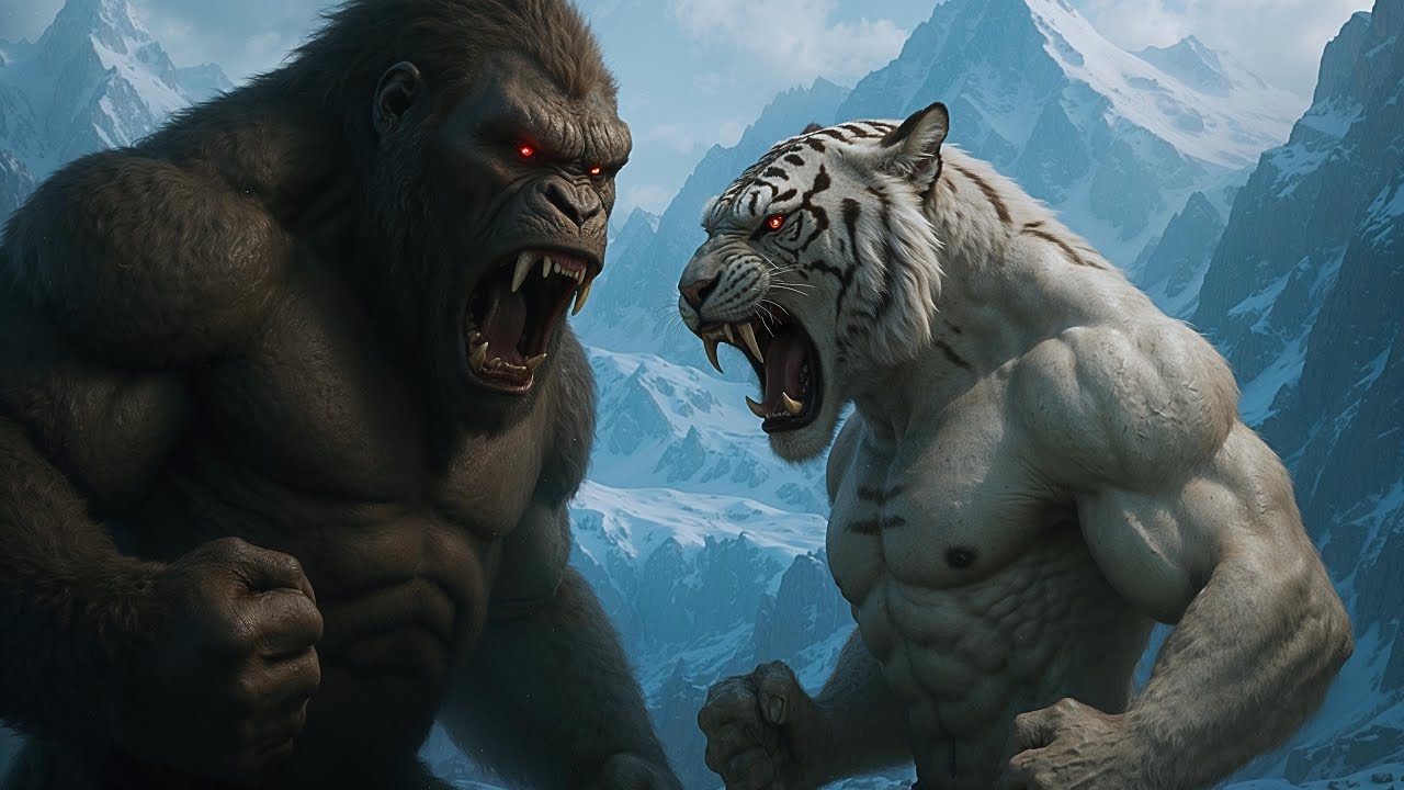 King Kong vs White Tiger The Confrontation to Rule the Jungle. | King ...