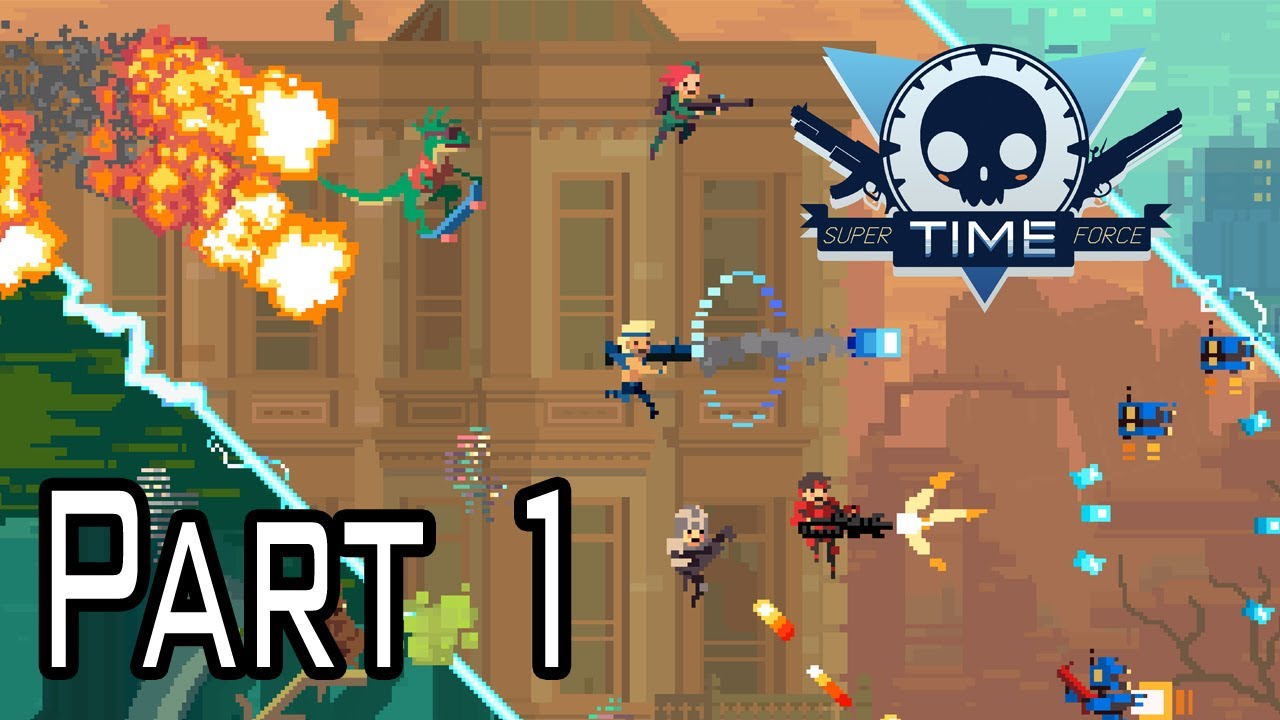 Super Time Force Walkthrough - Part 1 - Tutorial and 198X Part 1 - YouTube