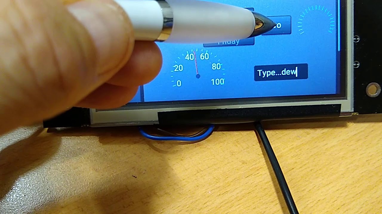LVGL demo GUI running on WQVGA screen - YouTube